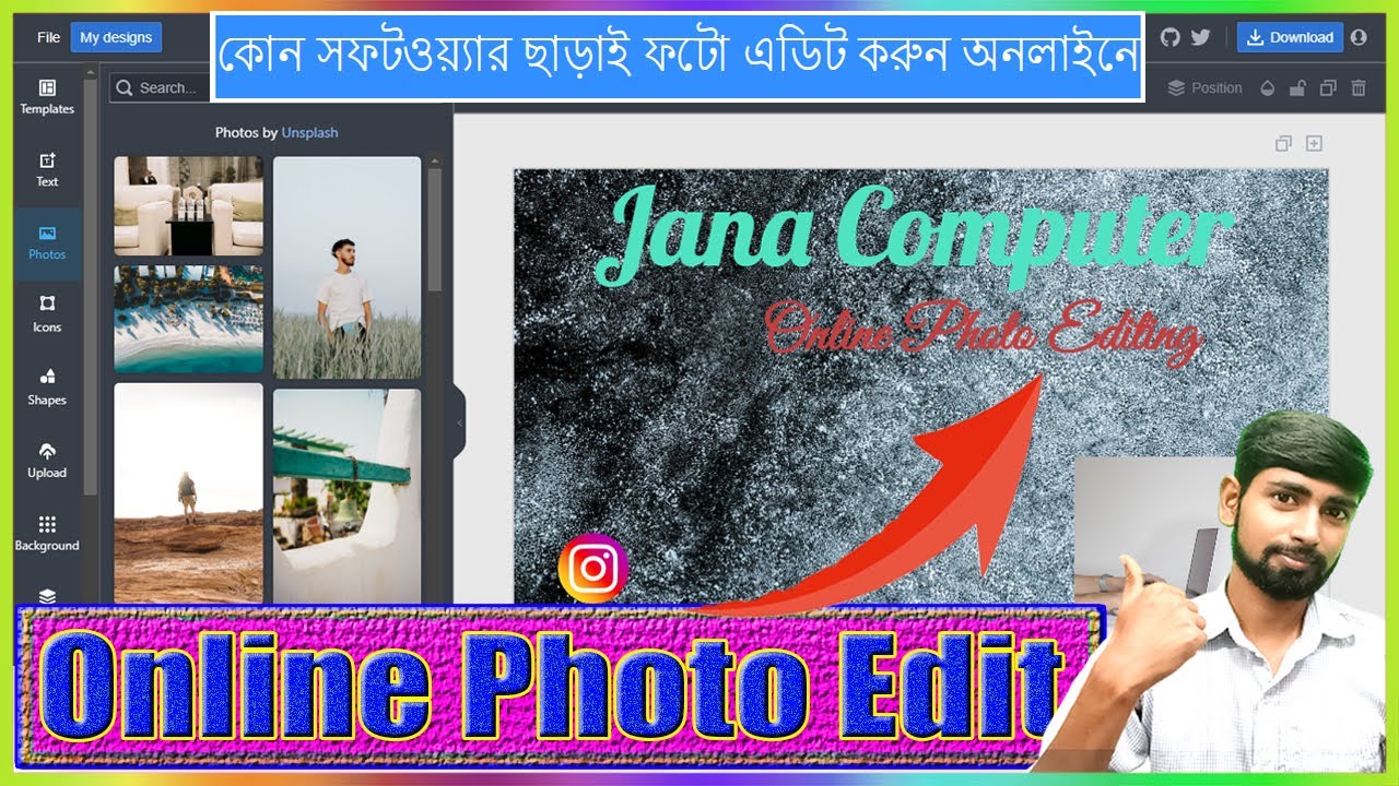 How to Photo Editing Without any Software || Free Online Photo Editing ...
