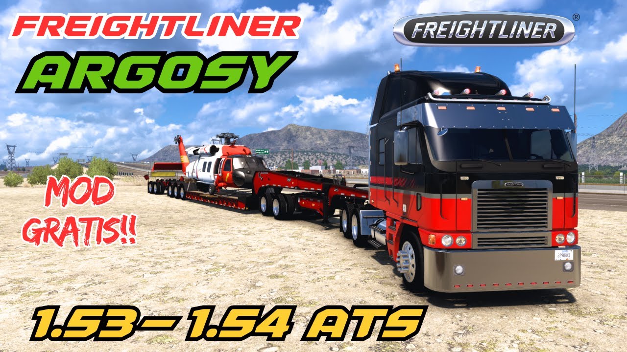 ATS 1.53 | Descarga FREIGHTLINER ARGOSY MOD GRATIS!! - YouTube