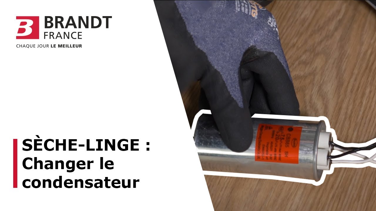 Comment changer le condensateur de démarrage d'un sèche-linge ? - YouTube
