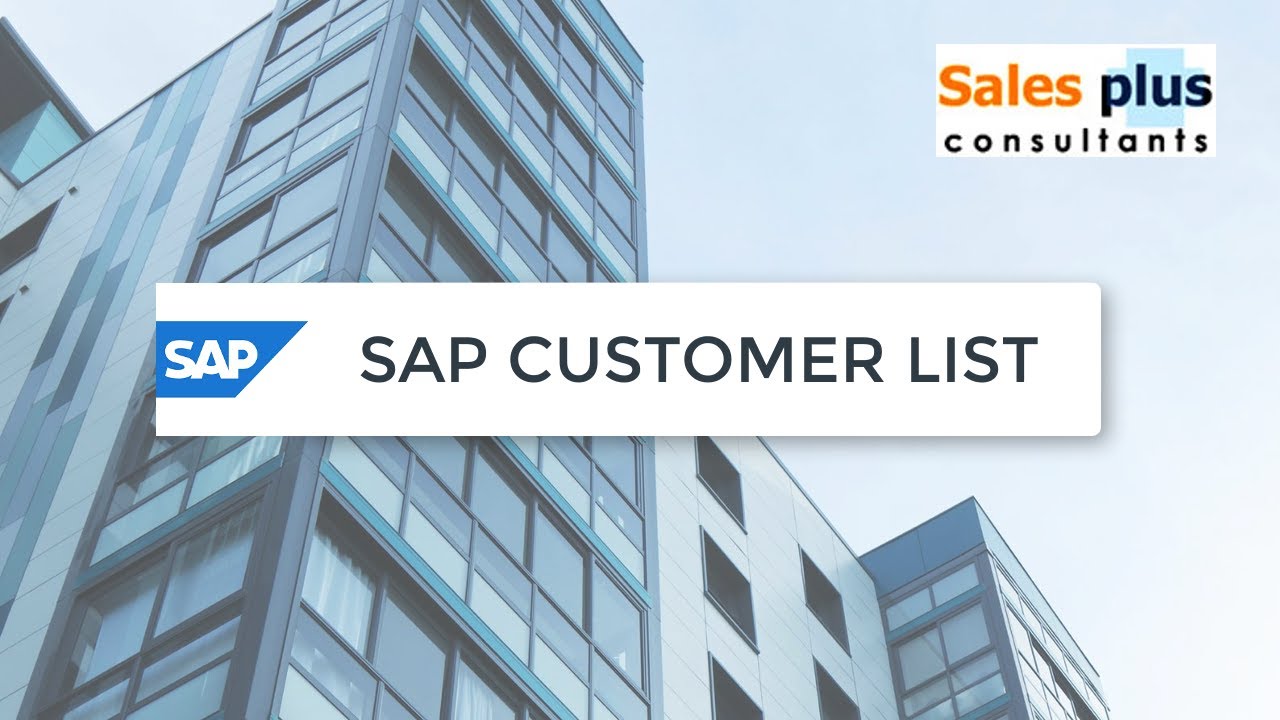 BUY A SAP CUSTOMER EMAIL LIST - TECHNOLOGY USERS - UPDATED SAP LIST ...