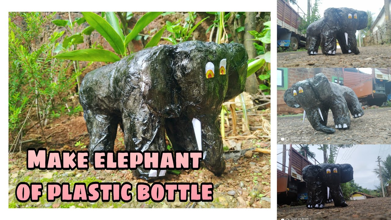 How to make Amazing elephant of plastic bottle || video by V m maker ...