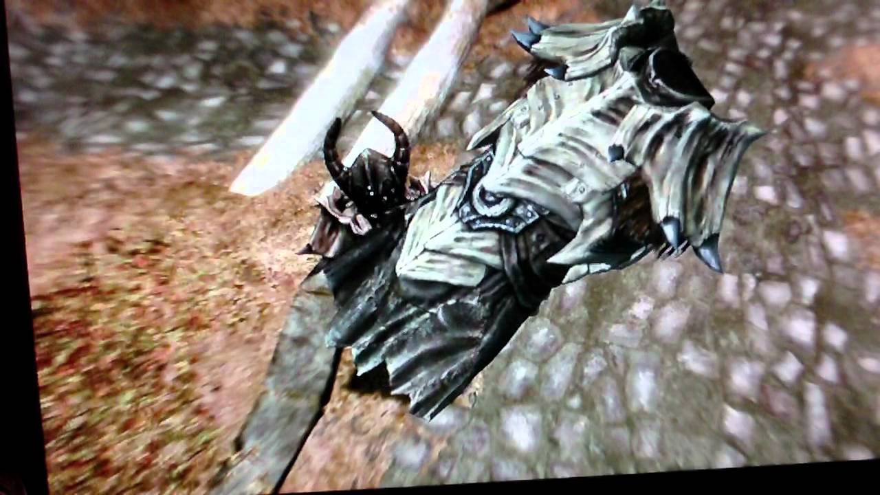 The Elder Scrolls Skyrim: Dragon Bone armor Full Set - YouTube