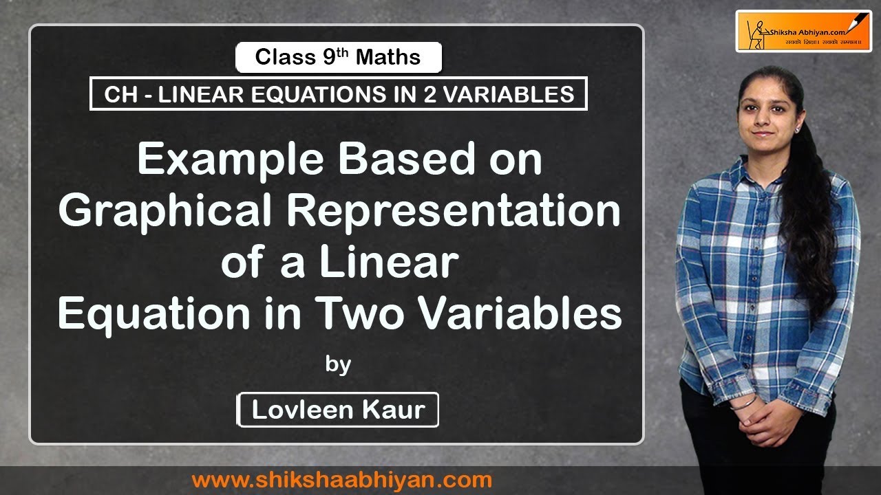 Example based on Graphical Representation of a Linear Equation in Two ...