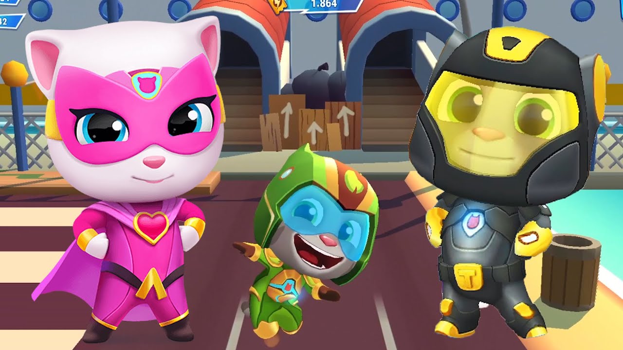 Talking Tom Hero Dash All Characters vs All Special Missions Android ...