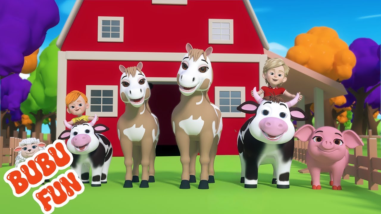 Old MacDonald Had a Farm 🚜 & Wheels on the Bus 🚌 | Fun Kids Songs for ...