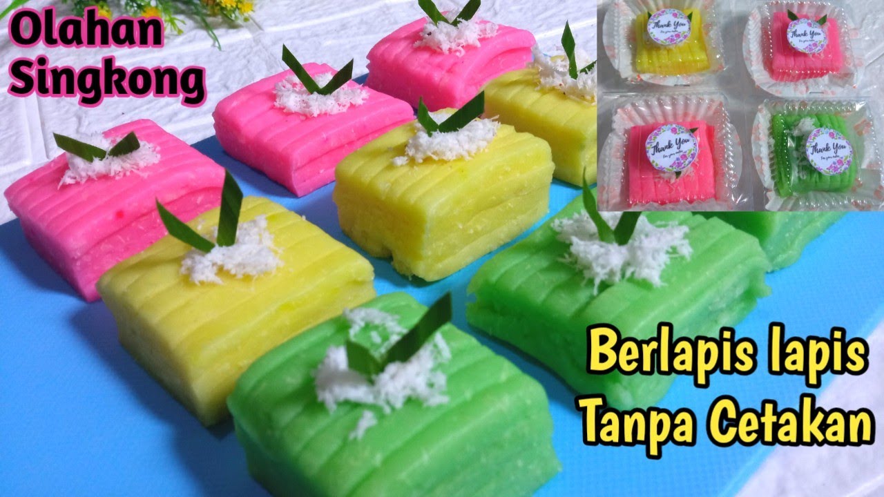 Saya Mengolah Singkong Menjadi Getuk Lindri | Berlapis-lapis Tanpa ...