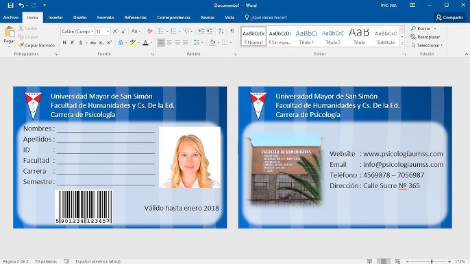 Cmo Hacer Tarjetas De Presentacin En Word Youtube