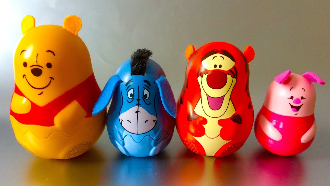 Winnie the Pooh Stacking Cups Surprises - YouTube