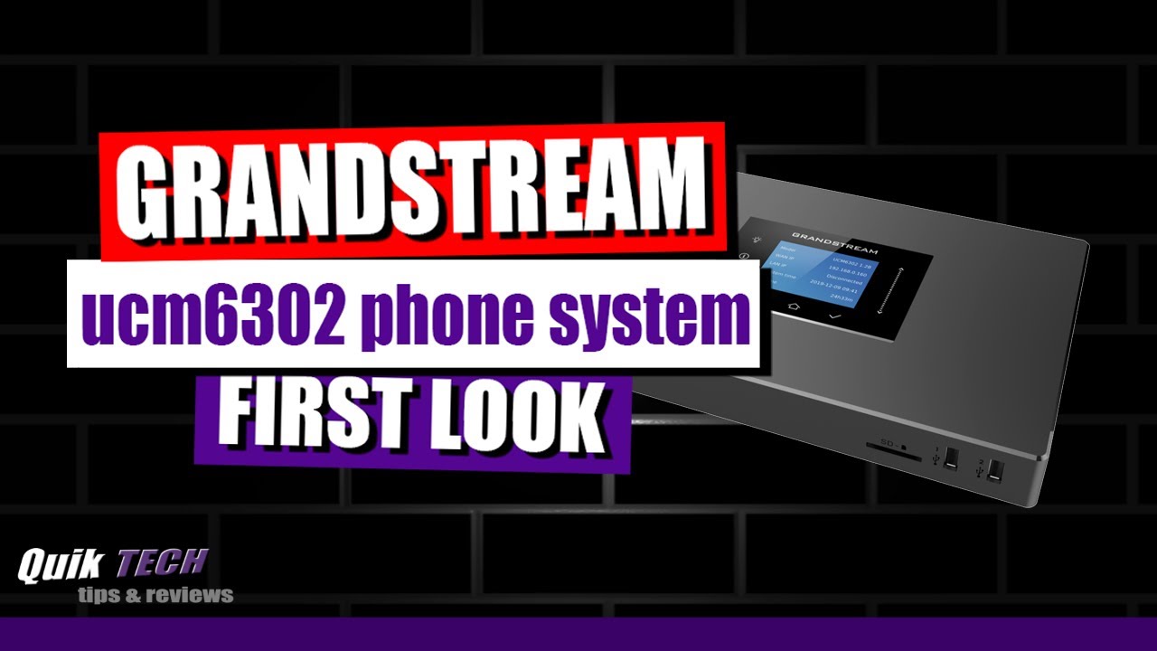 A First Look At The Grandstream UCM6302 - YouTube