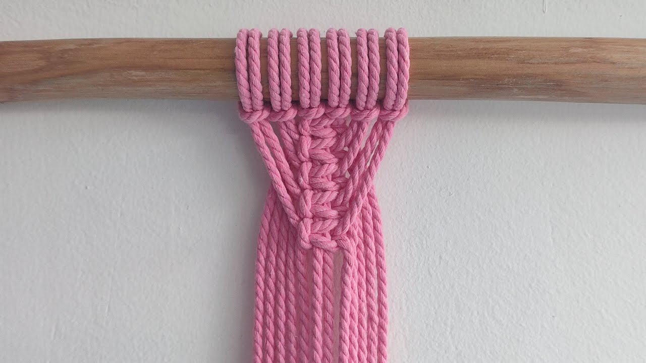 How to make FISHBONE PATTERN | MACRAME TUTORIAL - YouTube