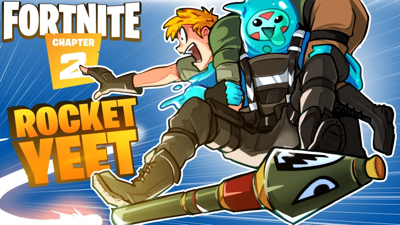 THE ROCKET RIDE YEET!!!! Throwing enemies everywhere! - FORTNITE 2 ...