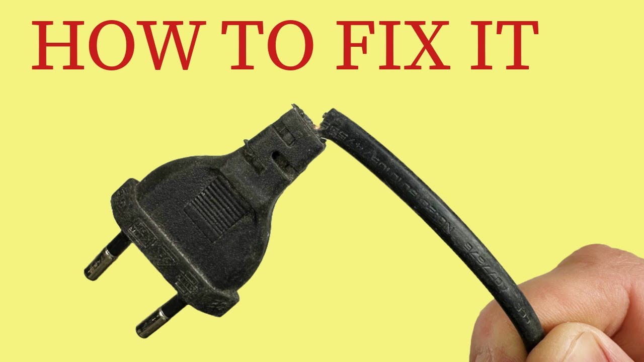How to Fix an Electrical Plug Easily and Permanently - YouTube