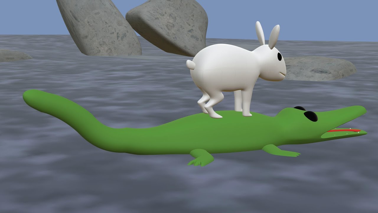 मगरमच्छ और खरगोश कार्टून | Magarmach Aur Khargosh Cartoon - YouTube