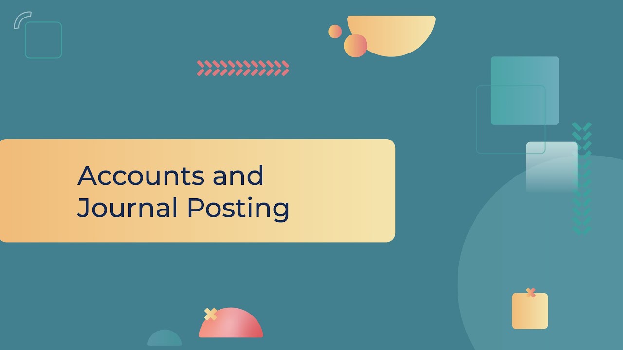 Accounts and journal posting - YouTube