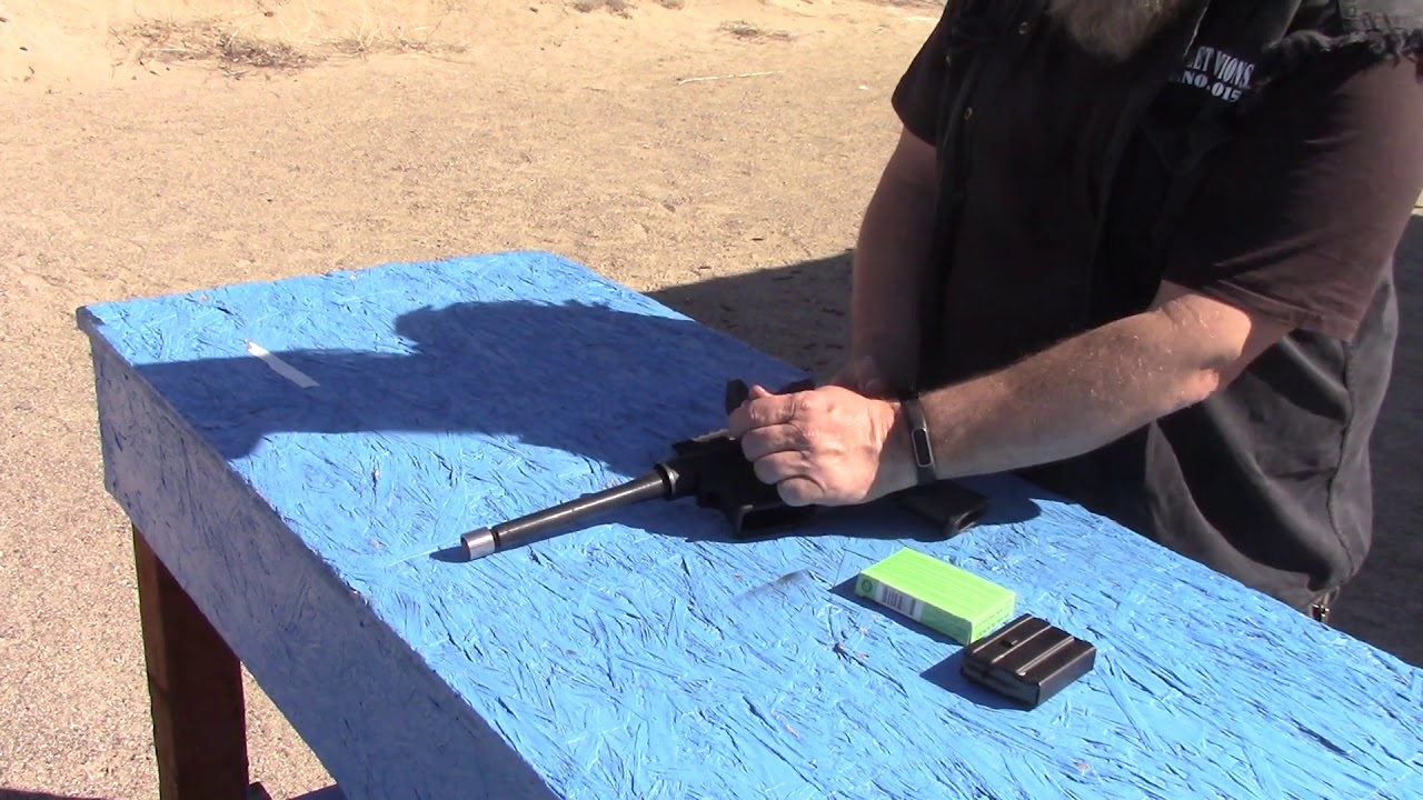 AR Straight pull bolt action pistol 02 first shots - YouTube