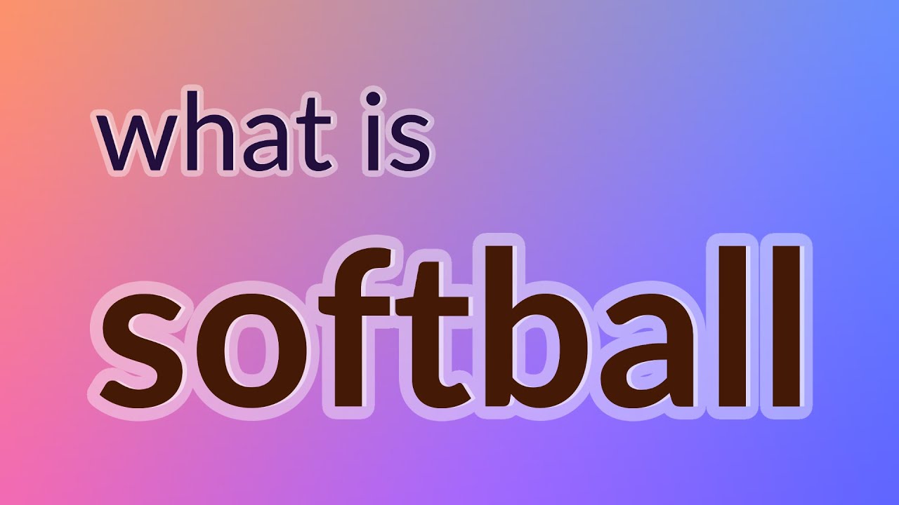 Softball - 44 English Vocabulary Flashcards - YouTube