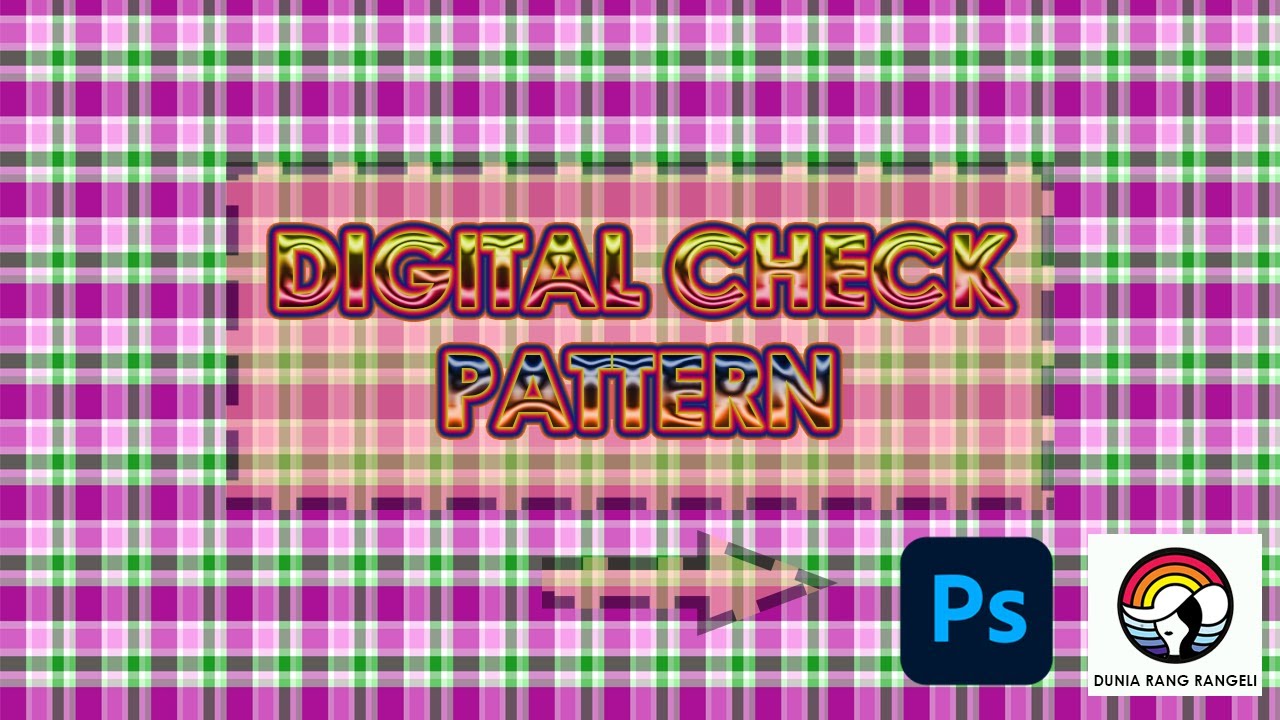 How To Make Digital Check Pattern For Shirt On Photoshop - Digital ...
