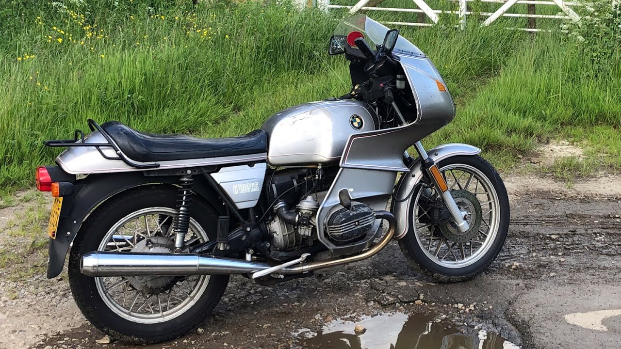 BMW R100RS cockpit ride. - YouTube