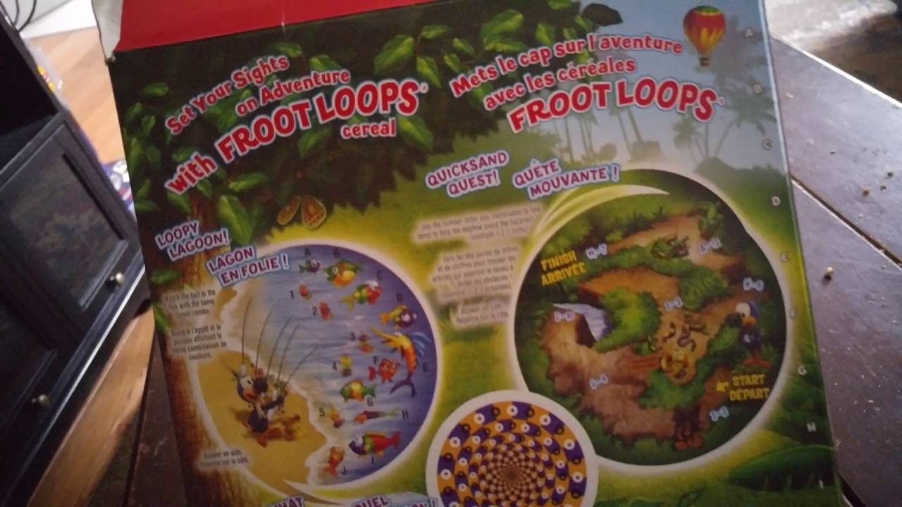 Unboxing an Open box of Froot Loops - YouTube
