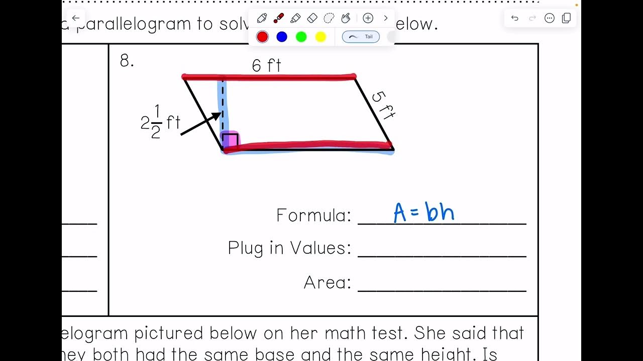 Area of Rectangles & Parallelograms - YouTube