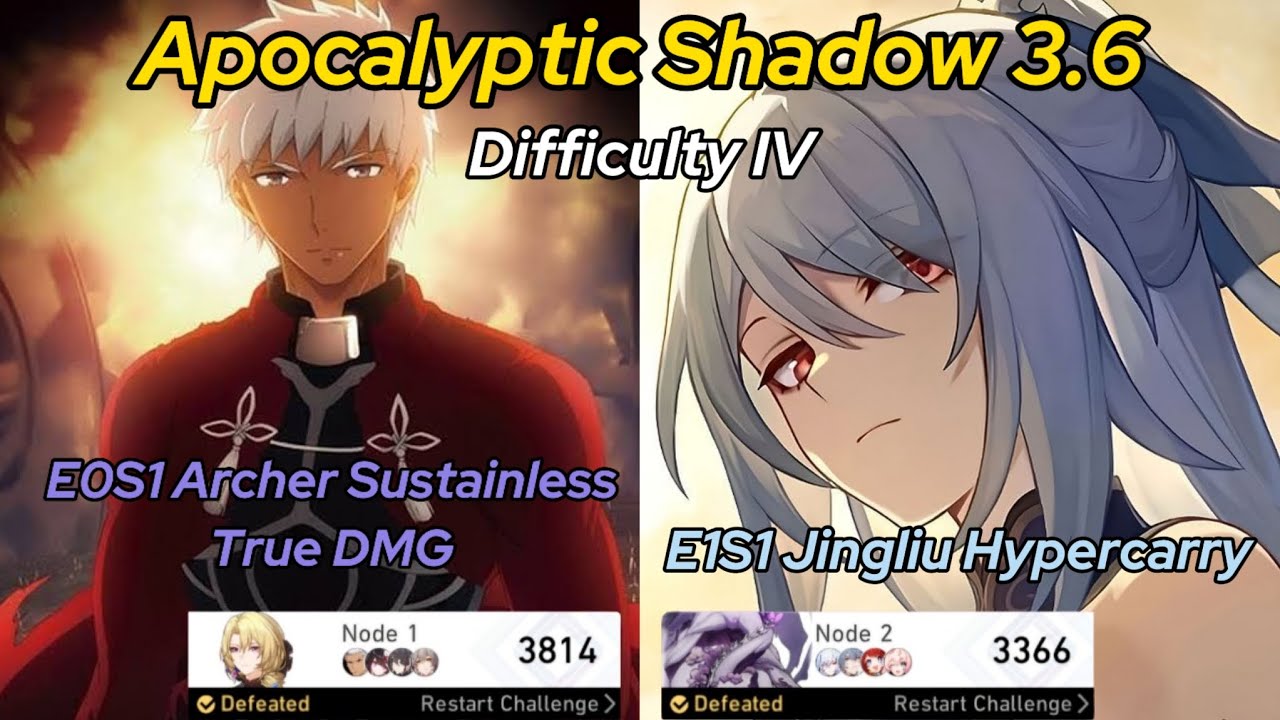 NEW APOC v3.6 | E0S1 Archer Sustainless & E1S1 Jingliu Hypercarry - YouTube