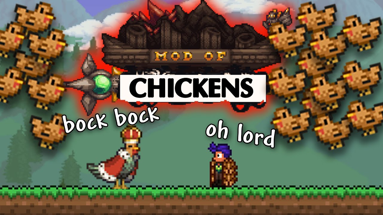 LOOK AT ALL THOSE CHICKENS!!!! - Terraria: 𝐌𝐨𝐝 𝐨𝐟 𝐑𝐞𝐝𝐞𝐦𝐩𝐭𝐢𝐨𝐧 - Part 4 ...