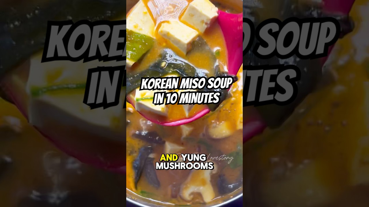 I CANNOT BELIEVE I CAN DO THIS AT HOME ! Korean Miso Soup | Doenjang ...