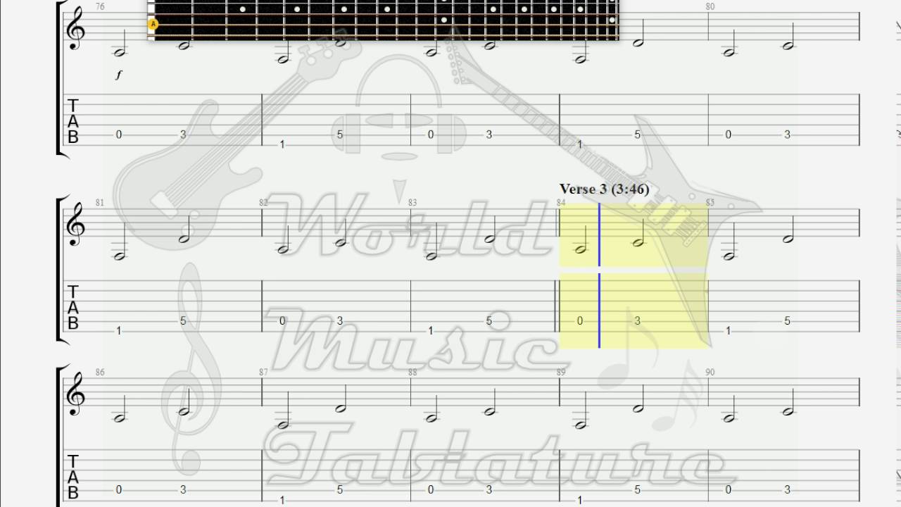 Cure The A Forest GUITAR 1 TAB - YouTube