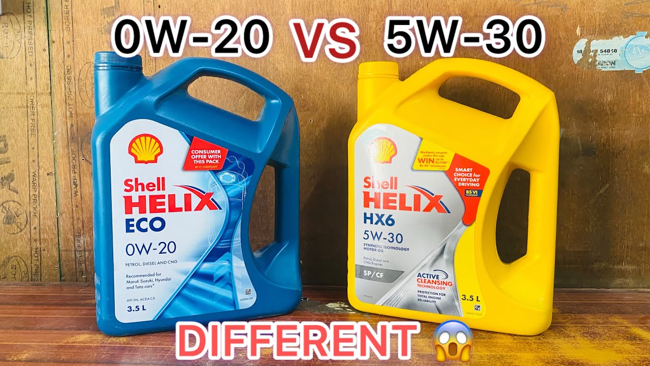 0W-20 VS 5W-30 | DIFFERENT 😱| - YouTube