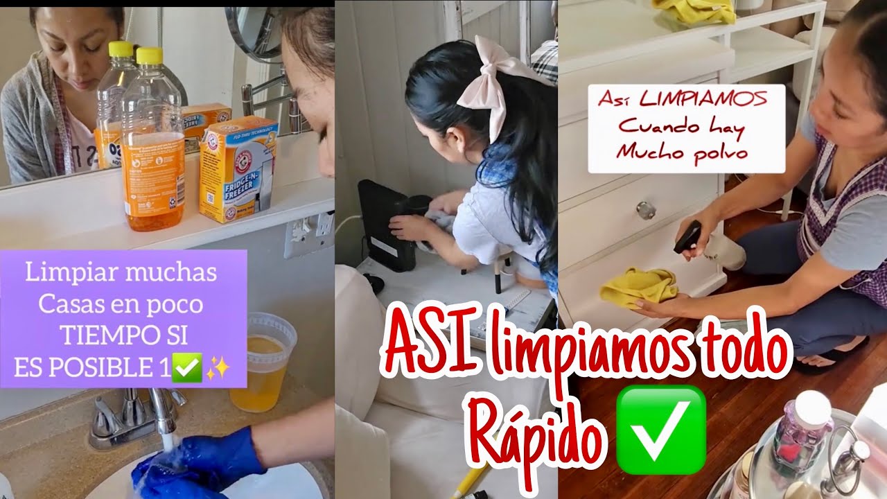 APRENDE COMO HACER LA LIMPIEZA MAS EFICIENTE SIN PERDER TIEMPO| FORMA ...