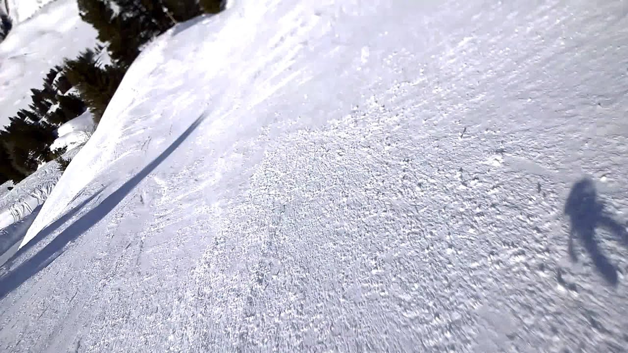 Skiing in 70% Steep Slope (2nd Try) - YouTube