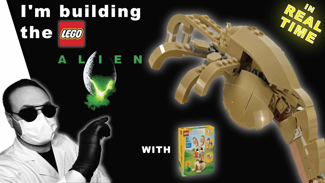 I built ⚙️ Alien Facehugger with LEGO Creator Easter 2025 - YouTube