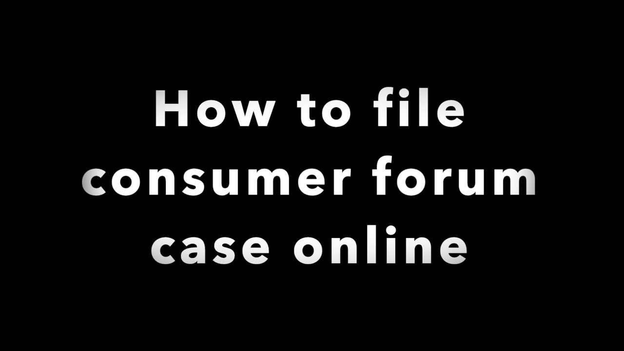 How to file a consumer court case online #consumercourt #consumerforum ...