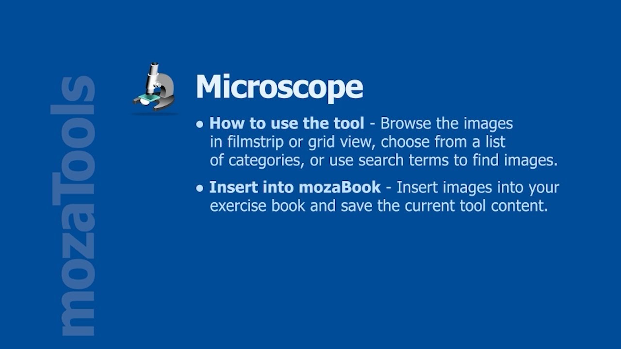mozaBook Interactive Teaching Software - Microscope tutorial video - YouTube