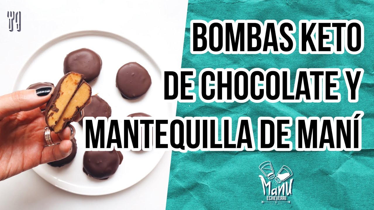 🍫BOMBAS KETO DE MANTEQUILLA DE MANI Y CHOCOLATE | KETO REESES PEANUT ...