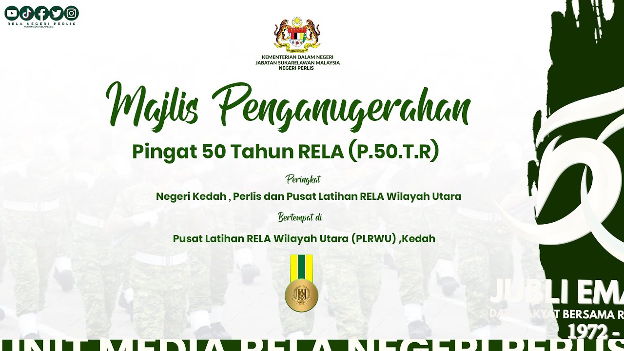 Majlis Penanugerahan Pingat 50 Tahun RELA Peringkat Negeri Kedah ...