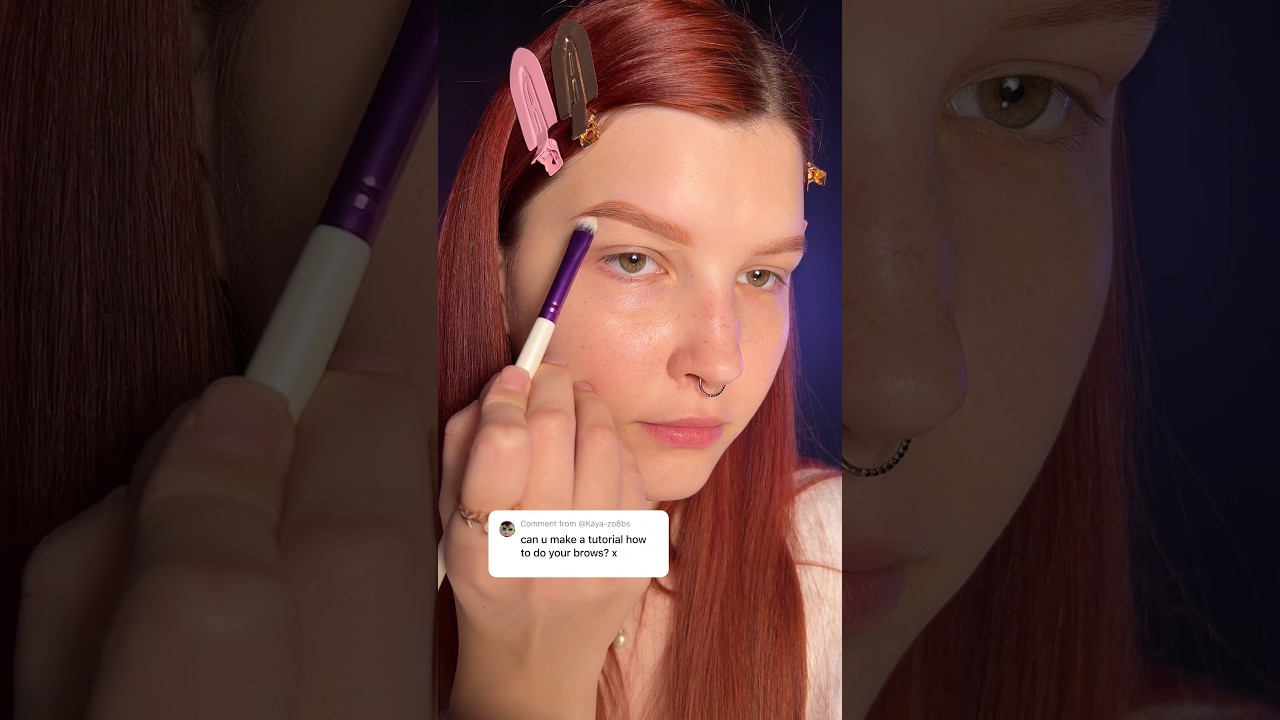 BROW TUTORIAL 🍾 #makeuptutorial #browmakeup - YouTube