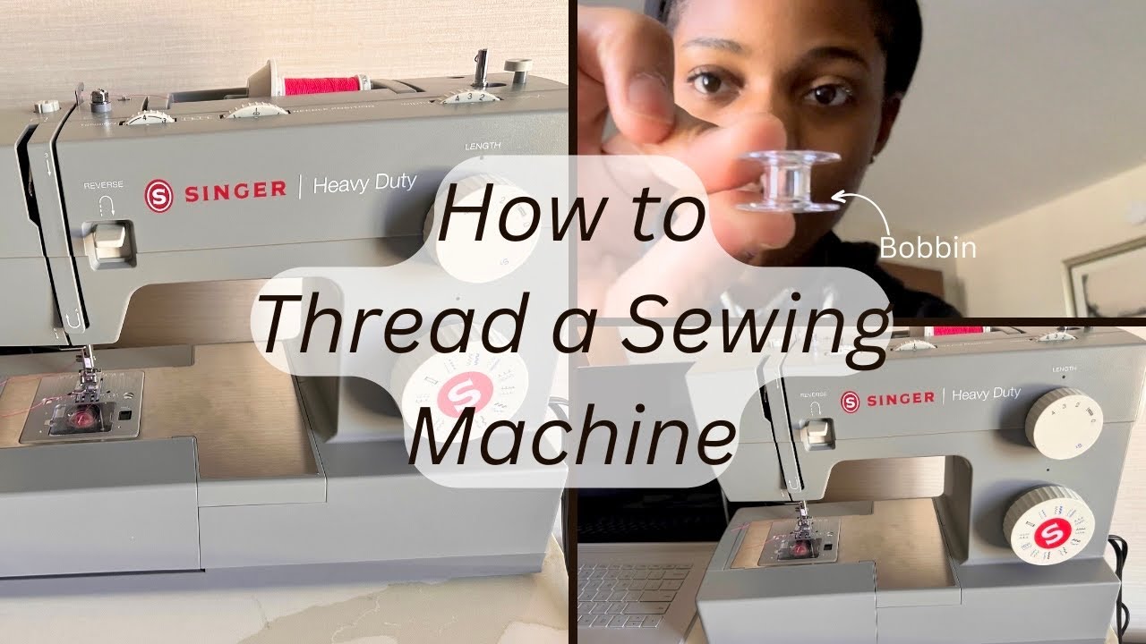 How to Thread Bobbin and Singer Heavy Duty Sewing Machine - YouTube
