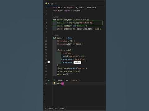 Zegar w Python? To proste! - YouTube