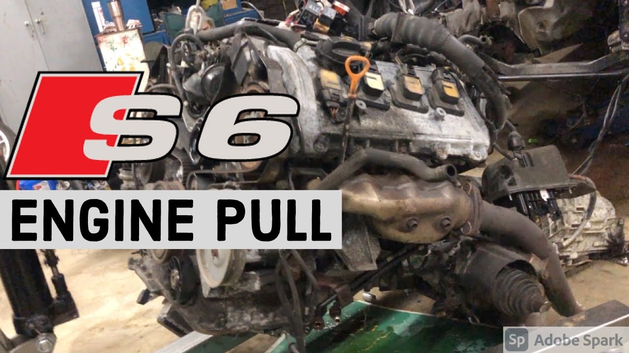 C5 Audi S6 Manual Swap - Pulling the Engine - YouTube