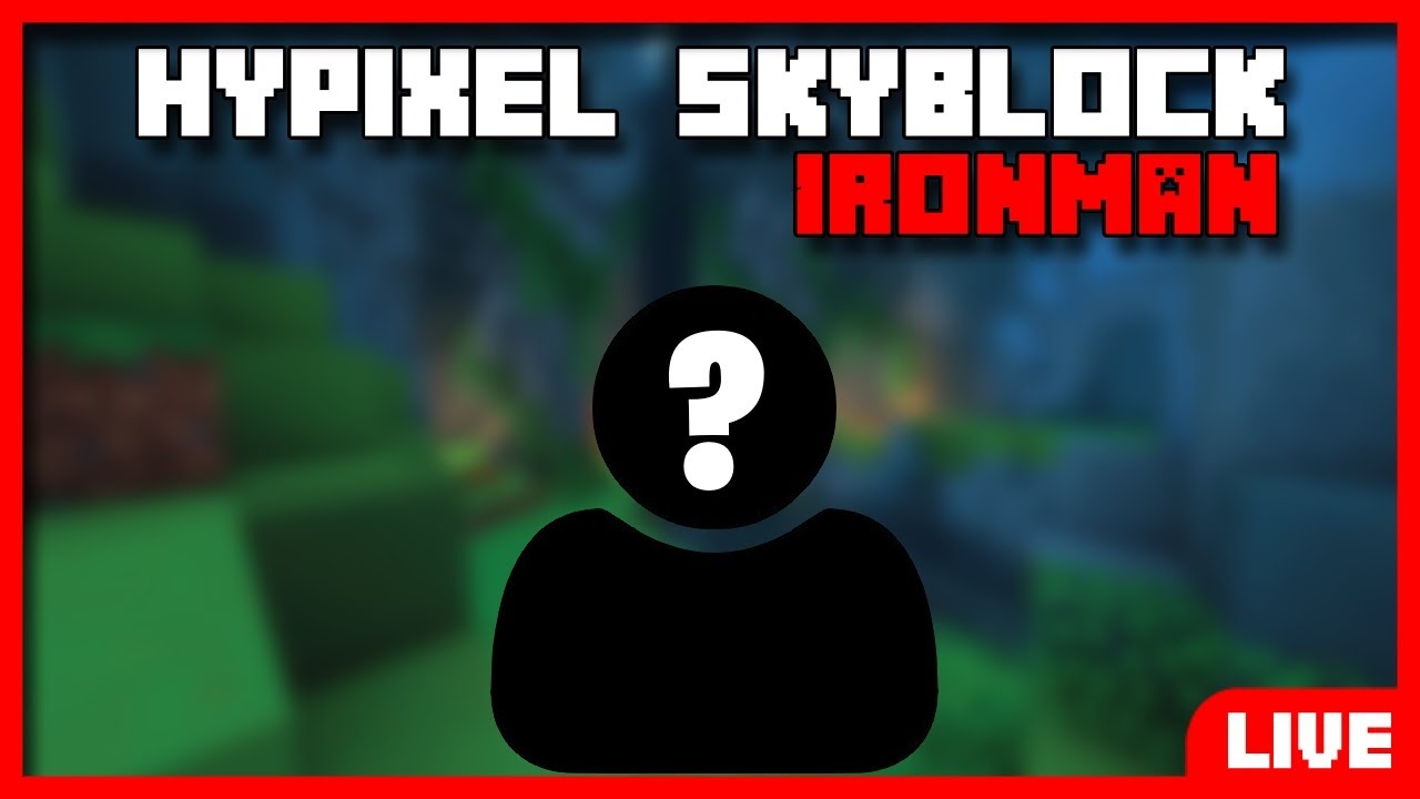 He has a Face?! | Hypixel Skyblock Ironman - YouTube