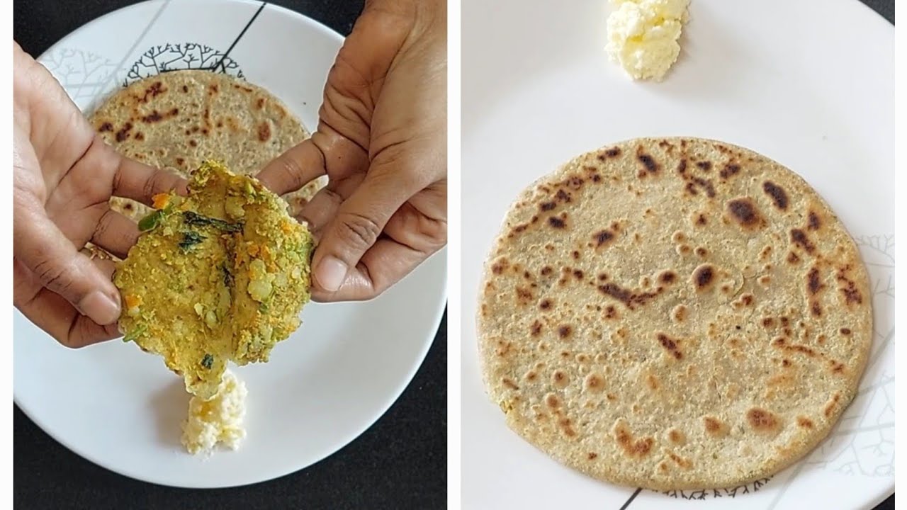 Vegetable Cheese Paratha | Tasty and Healthy Mixed Vegetable Cheese ...