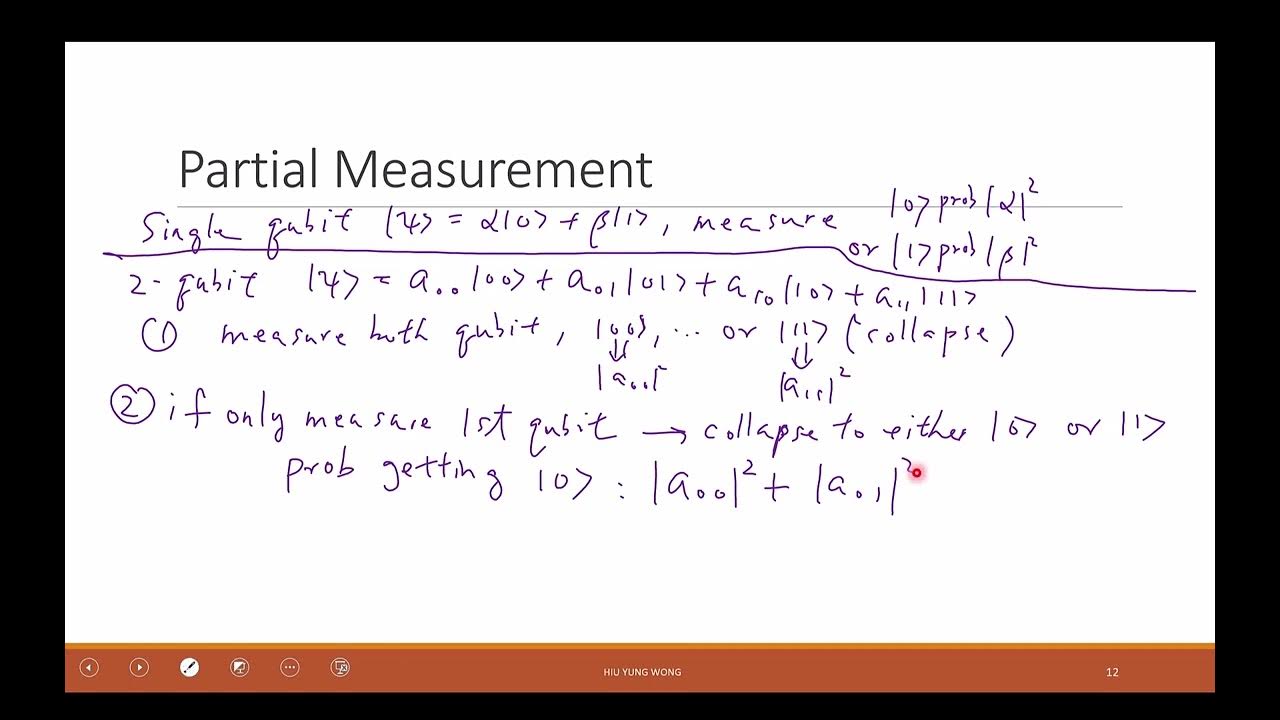Lecture 9-3, Ch12-2 Partial Measurement - YouTube