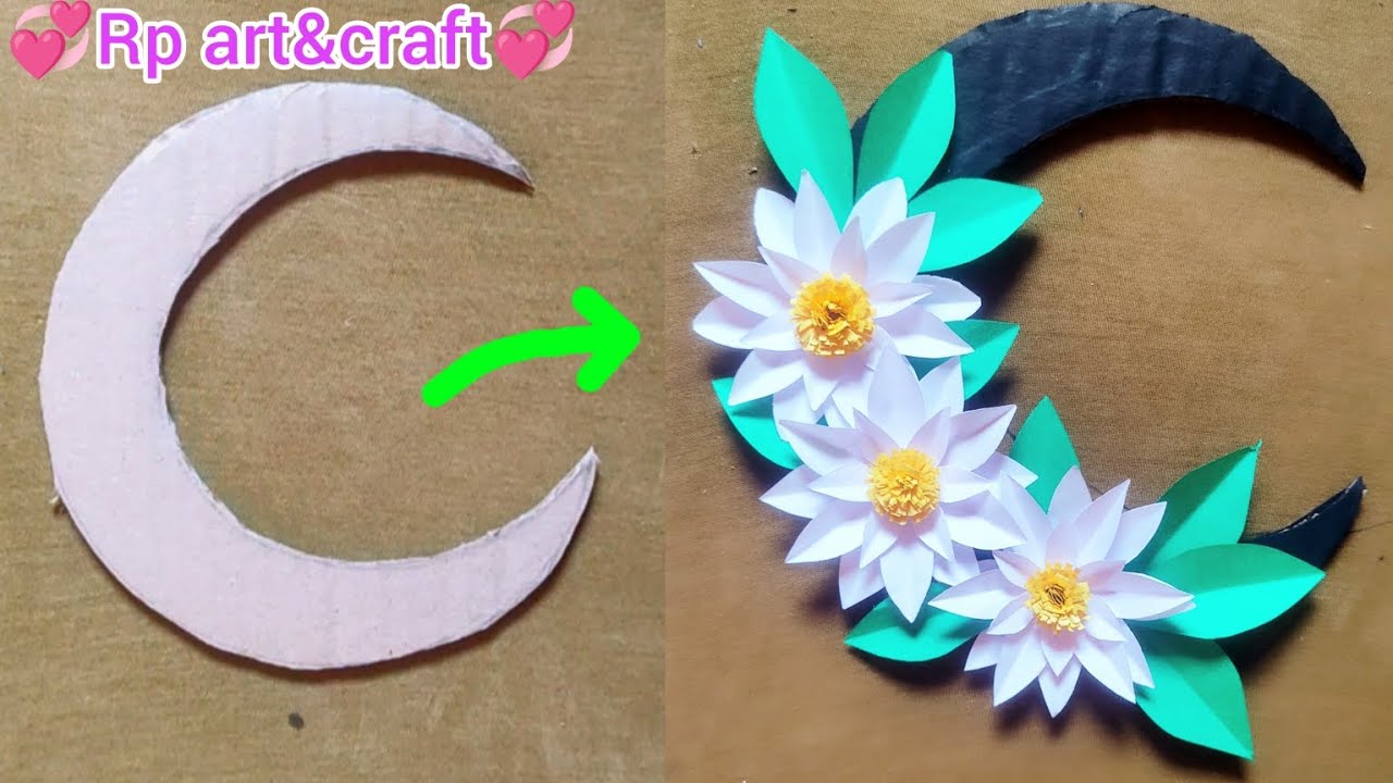 Easy wallmate making//how to make paper wall hanging easy//paper crafts ...