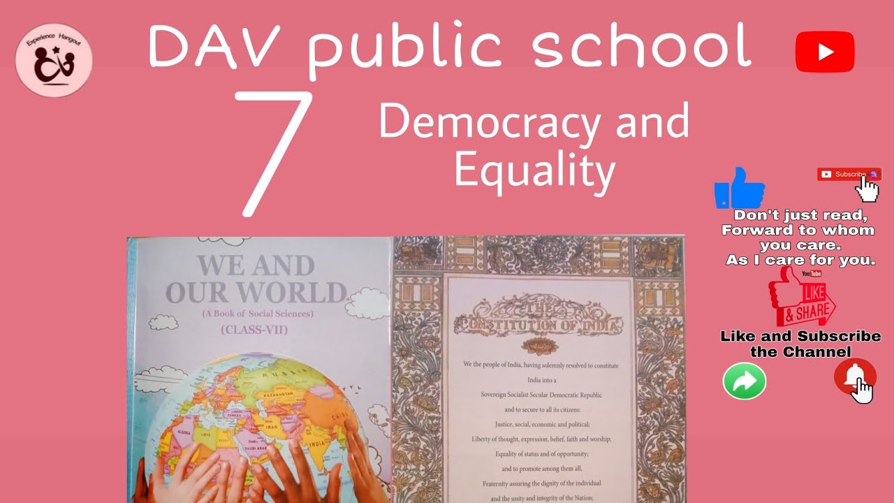 Chapter 18 Democracy and Equality Class 7th part 2.. - YouTube