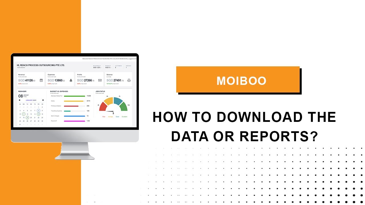 How to backup & Download Reports - Moiboo Software - YouTube