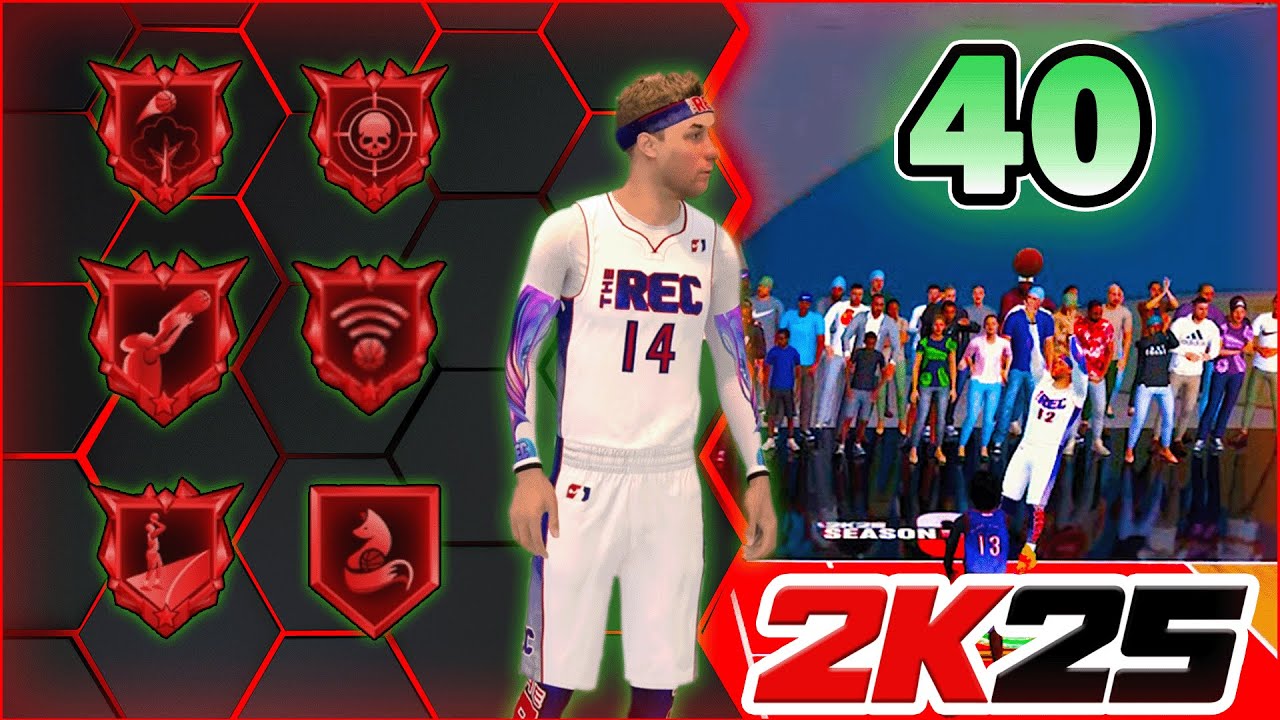 NBA 2K25 40 point REC Game w/ My Favorite Guard Build - YouTube