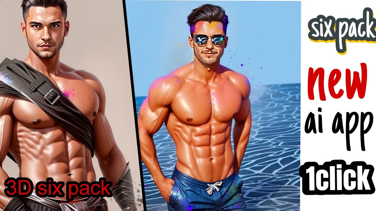 AI Six Pack Photo Editing in Toonme | how toedit six pack abs photo ...