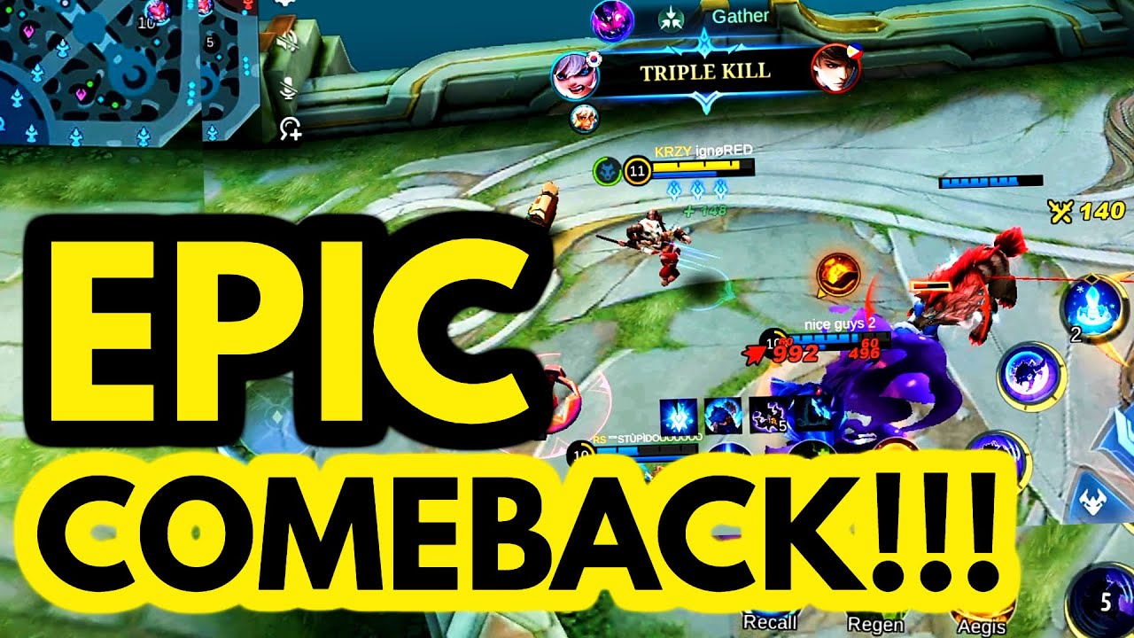 EPIC COMEBACK VERSUS ARROGANT ENEMY TEAM! DESERVED!!! | ML Solo Rank 😝 - YouTube