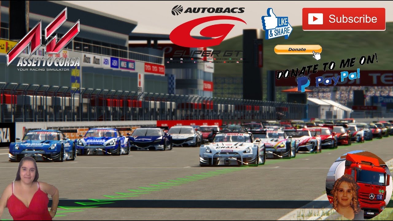 Assetto Corsa Toyota GR Supra GT500 Test 2021 Super GT Series Race Fuji ...